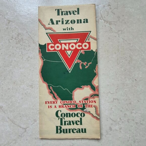 Other | Vintage Conoco Map Of Arizona | Poshmark